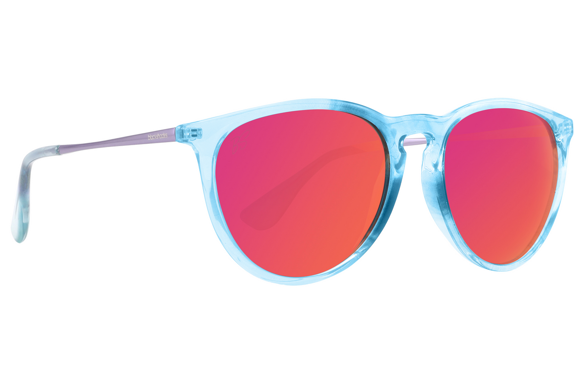 Blue Flamingo Blue Polarized Fashion Sunglasses | Black Shades – Black ...