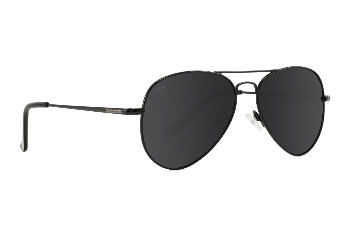 Cannonball Black Polarized Aviator Sunglasses | Black Shades – Black Shades