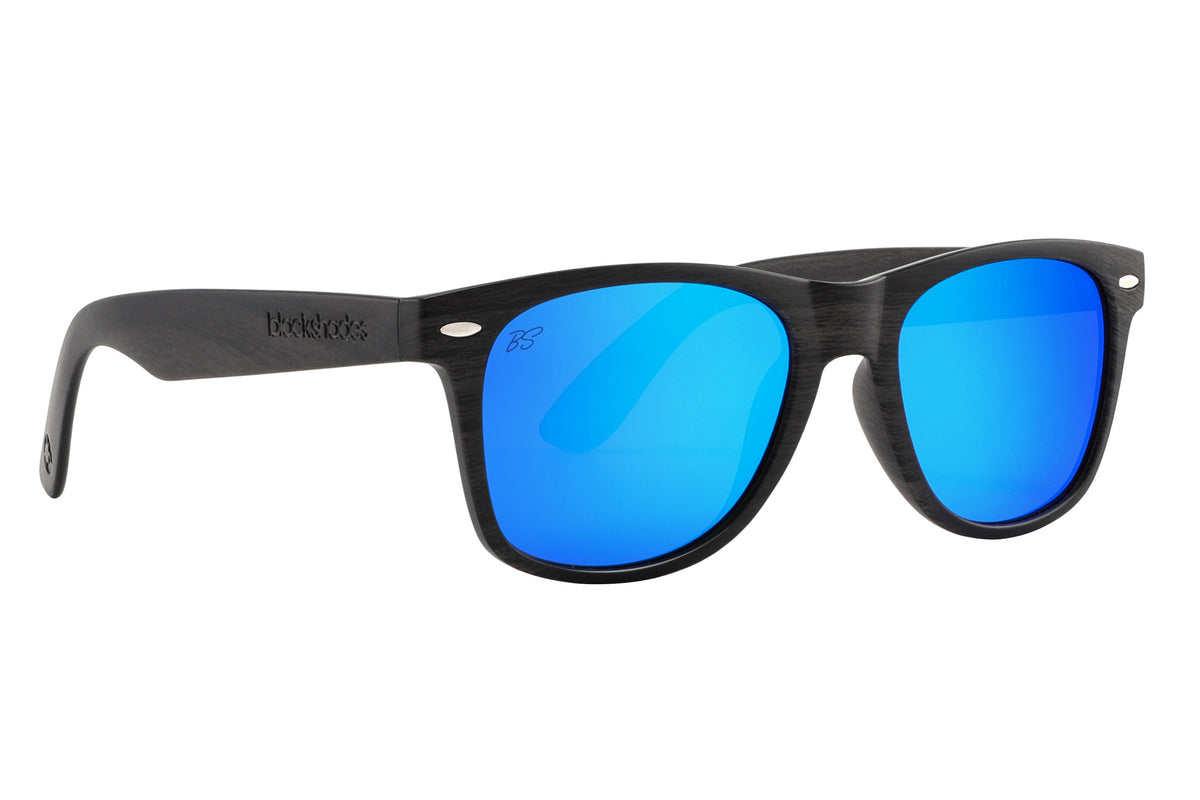 Clean Waves Blue Polarized Classic Sunglasses | Black Shades – Black Shades